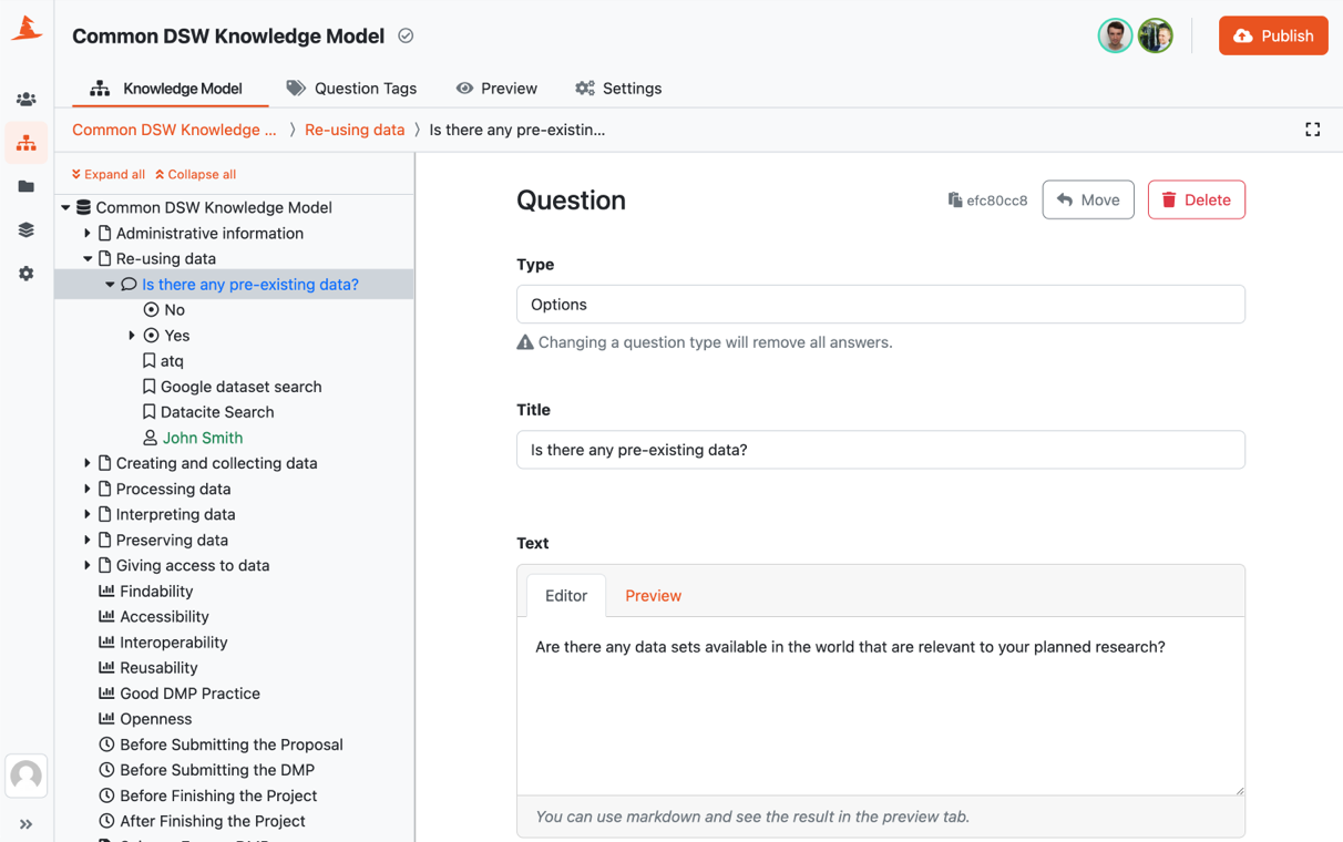 Knowledge Models | Data Stewardship Wizard